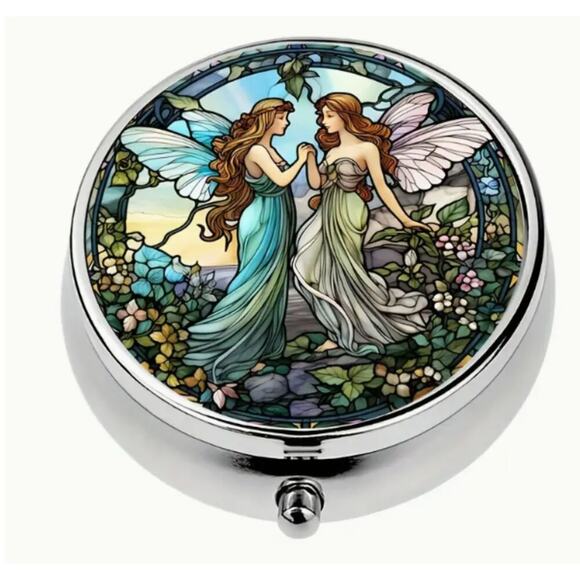 Boutique | Accessories | Victorian Fairies Design Metal Pill Box 3 ...